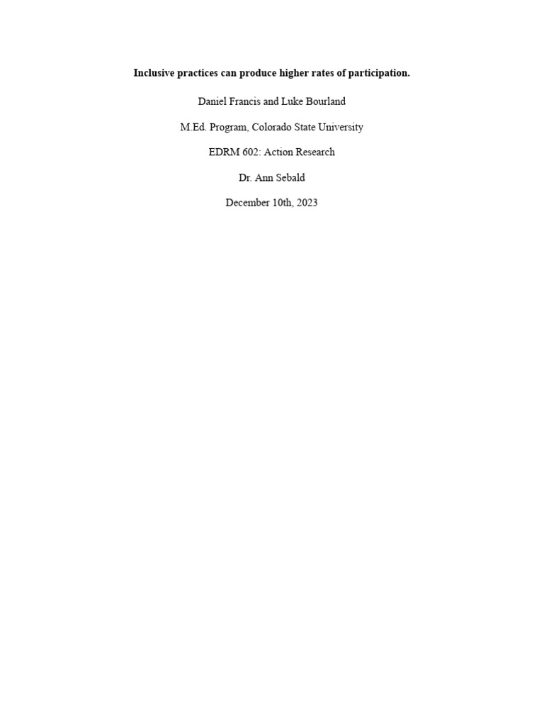 Final Action Research | PDF