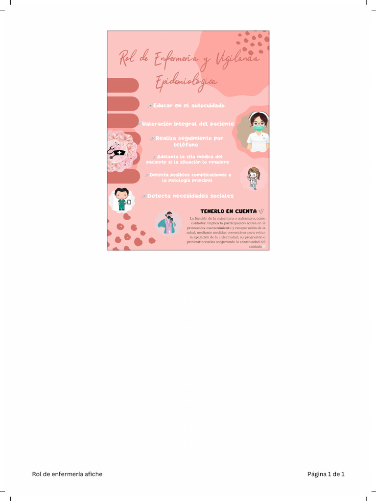 Rol de Enfermería Afiche - 20231205 - 220429 - 0000 | PDF