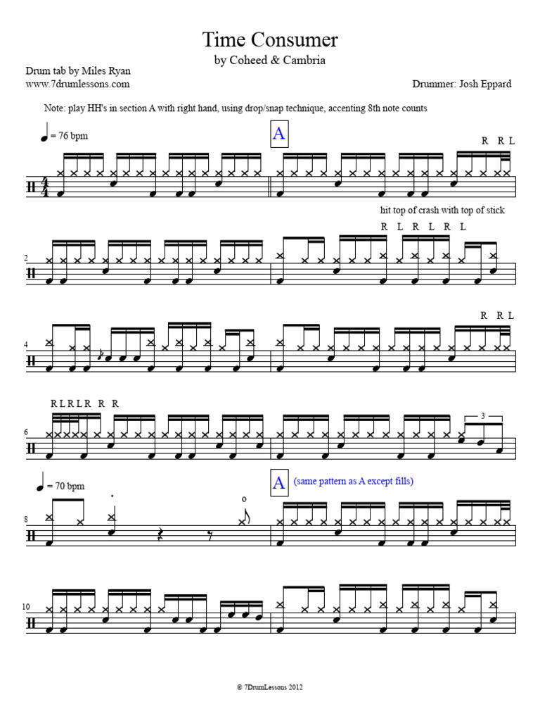 Time Consumer | PDF | Musical Instruments | Drumming