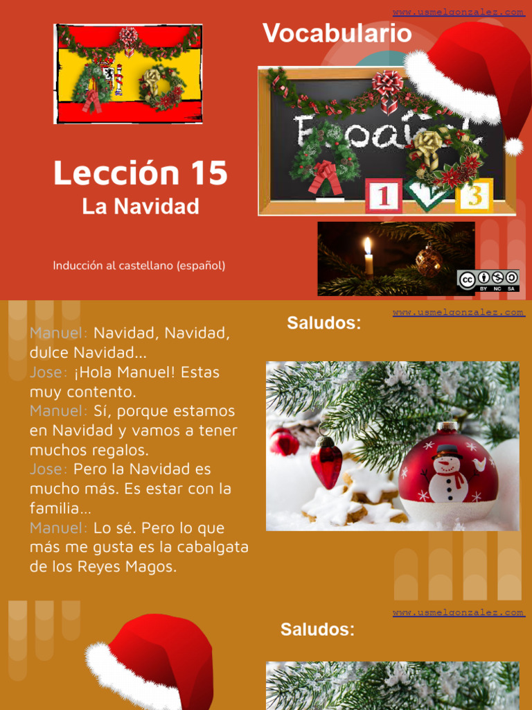 A1 Vocabulario 15 - La Navidad | PDF | Navidad | Reyes Magos