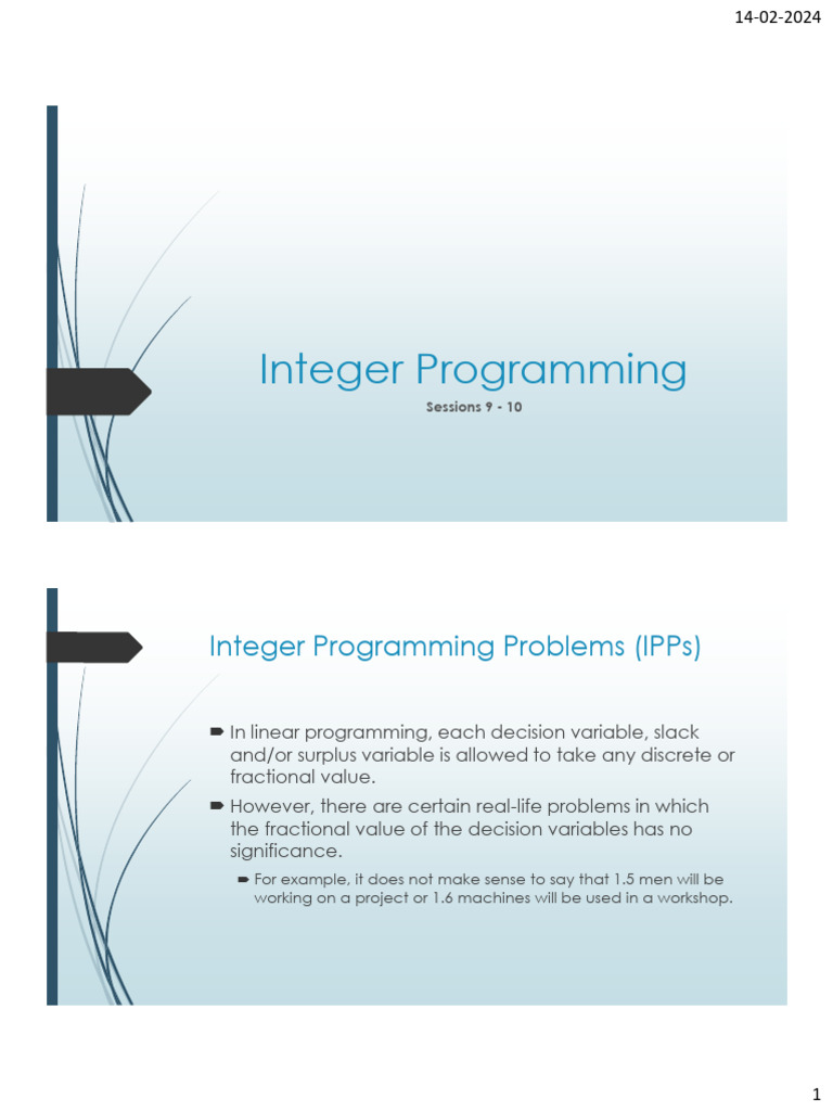 Inter Prog | Download Free PDF | Linear Programming | Net Present Value