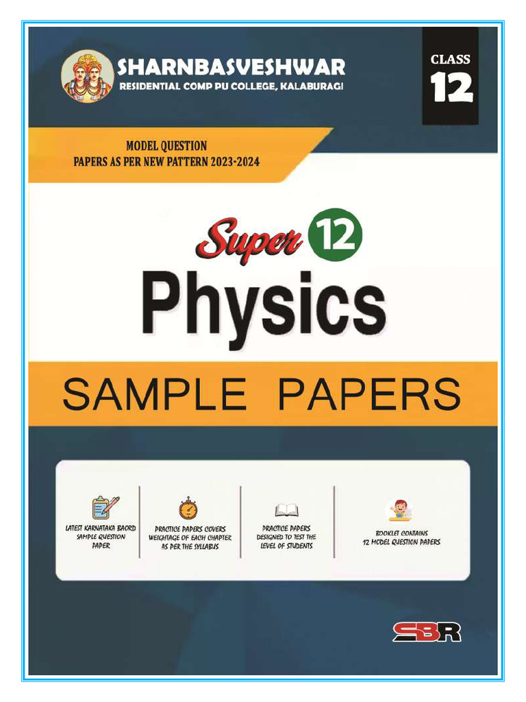 SBR Pu Ii Model Papers-1 | PDF | Science & Mathematics