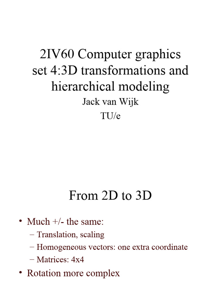 CG_3D_Transformation | PDF | Cartesian Coordinate System | Rotation
