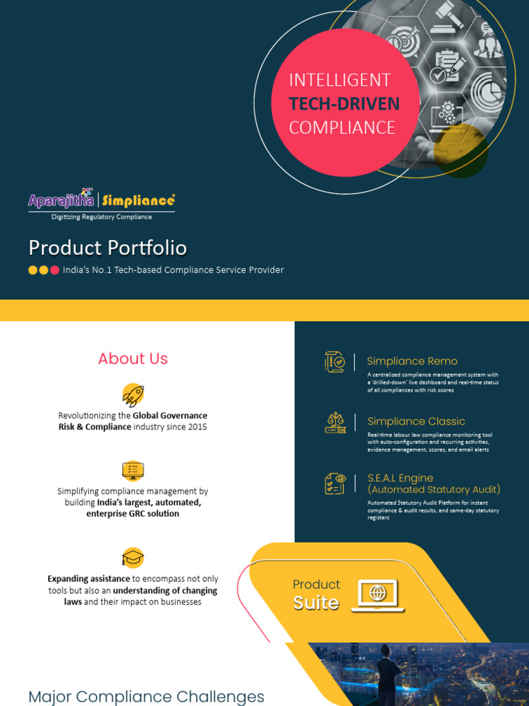 Simpliance: Tech-Driven Compliance Solutions | PDF | Information ...