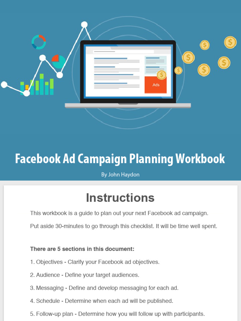 Facebook Ad Campaign Planning Workbook | PDF | Facebook | Websites
