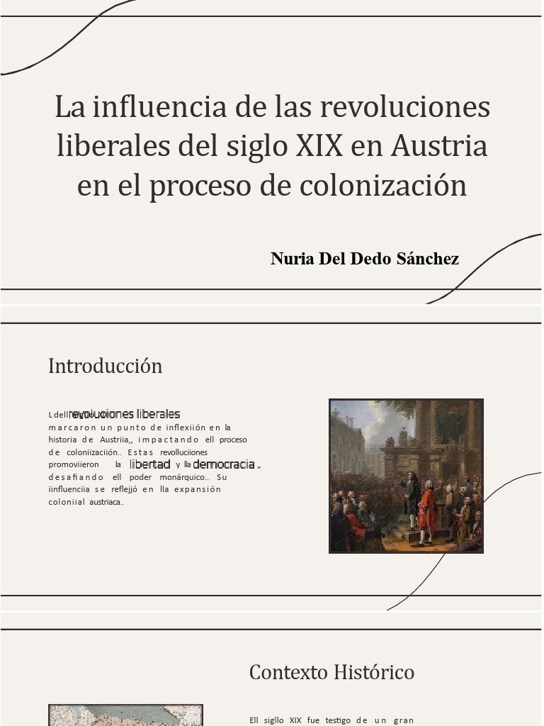 Influencia de Las Revoluciones Liberales Del Siglo Xix y La Colonización en Austria | PDF