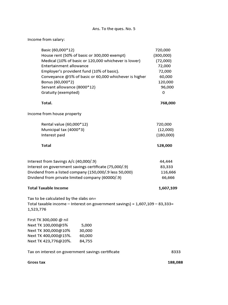Individual Income Tax | PDF