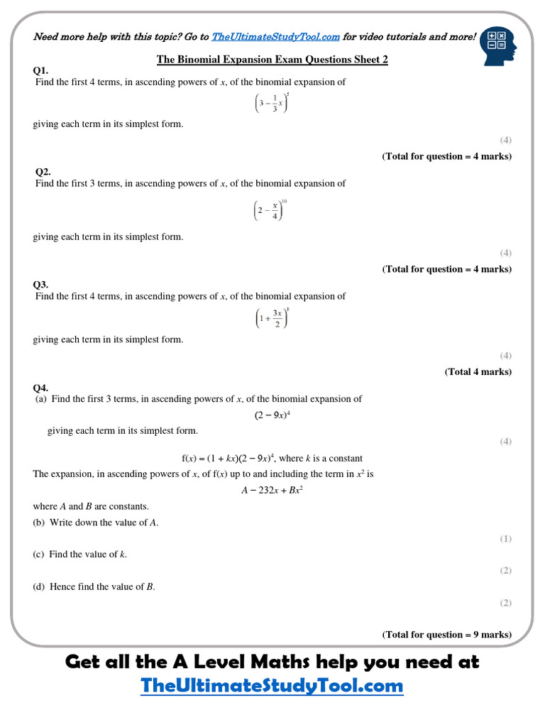 Y1 Pure Binomial Expansion e | PDF | Teaching Methods & Materials