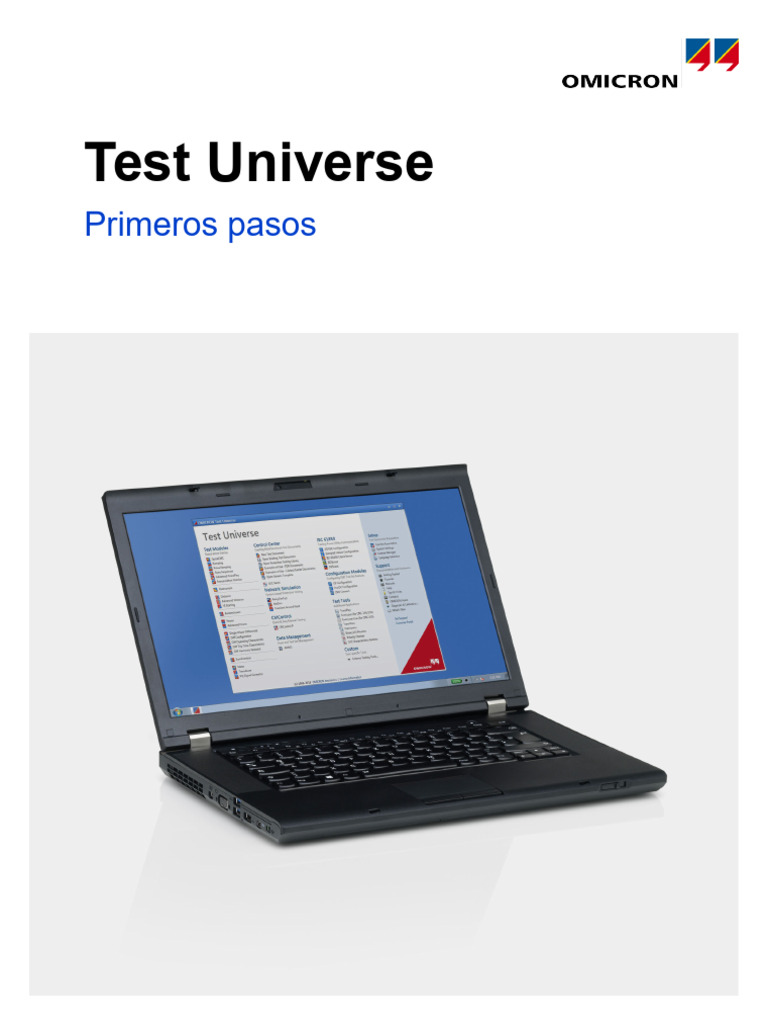 Manual de Usuario Test Universe OMICRON | PDF | Controlador de interfaz ...