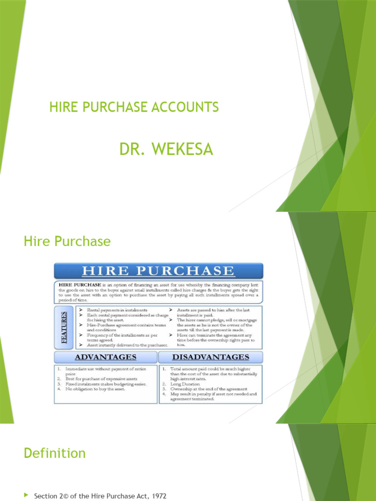Hire Purchase Pt | PDF | Depreciation | Interest Hire Purchase Pt | PDF | Depreciation | Interest