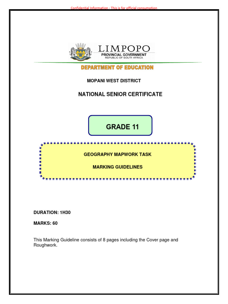 Louis Trichardt MG Grade 11 Mapwork | PDF | Map | Earth Sciences