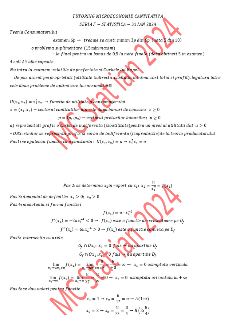 Tutoring Statistica Micro 2024 | PDF