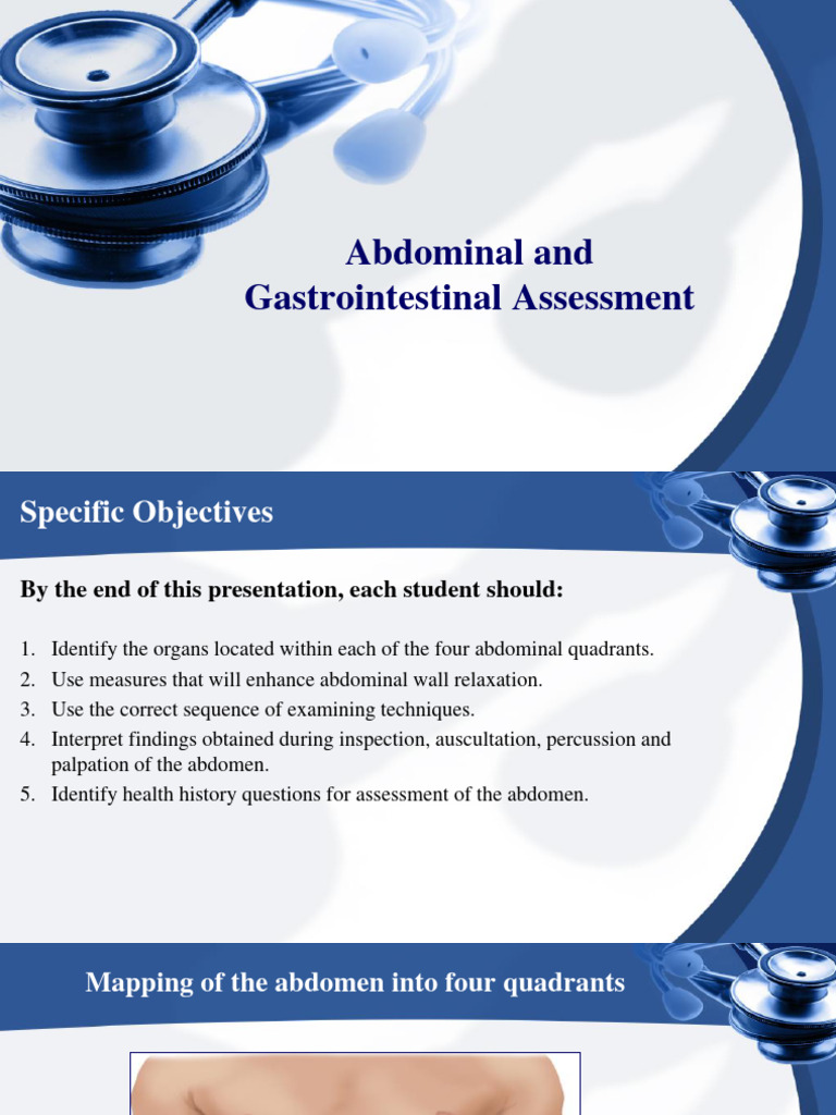 10 - Abdominal and Gastrointestinal Assessment | PDF