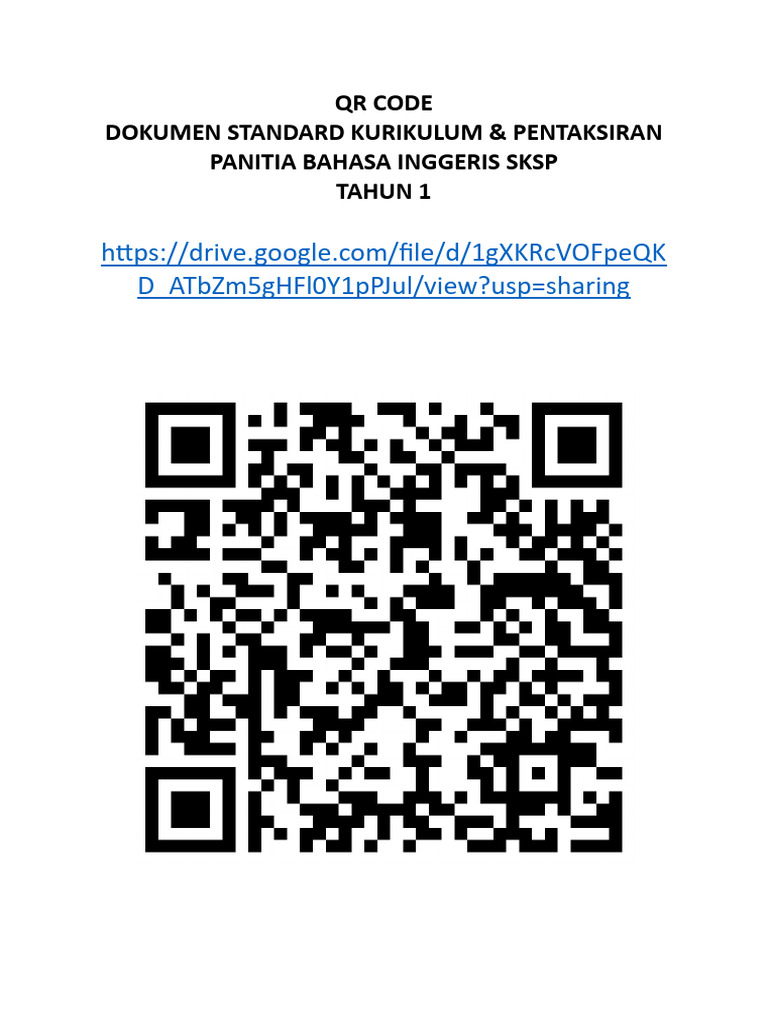 QR Code DSKP ENGLISH | PDF