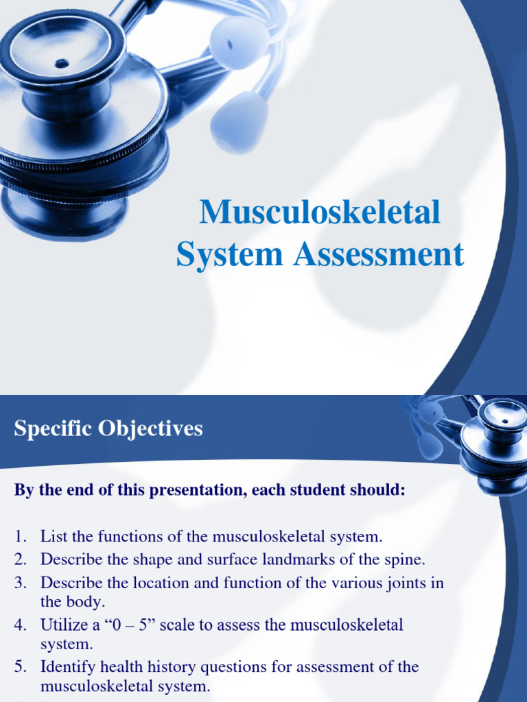 13 - Musculoskeletal System Assessment | PDF | Anatomical Terms Of Motion | Elbow