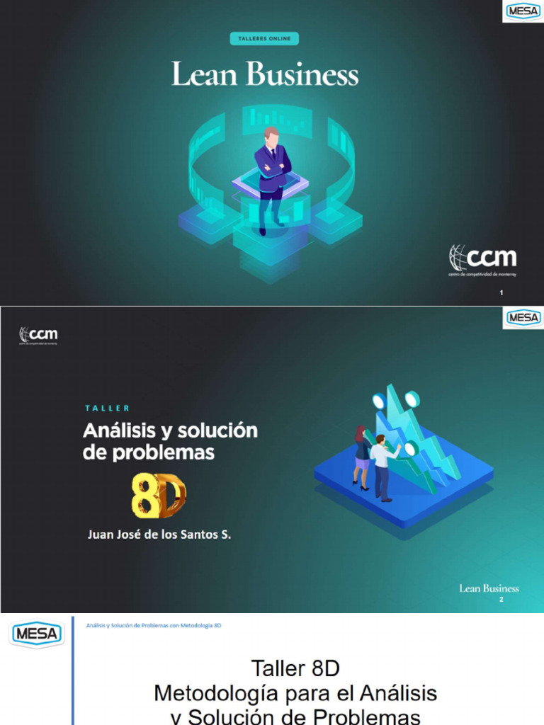Sesion 1 8D Analisis y Solucion de Problemas MesaJMNBi | PDF Sesion 1 8D Analisis y Solucion de Problemas MesaJMNBi | PDF