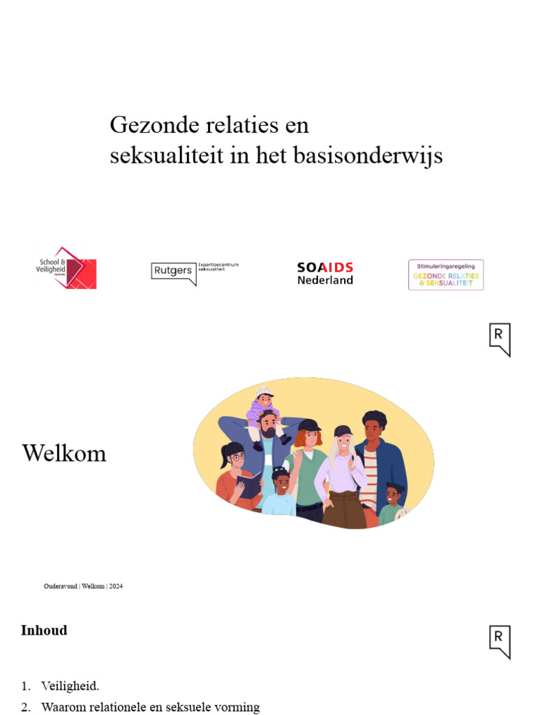 Ouderavond Gezonde Relationele en Seksuele Vorming Basisonderwijs | PDF