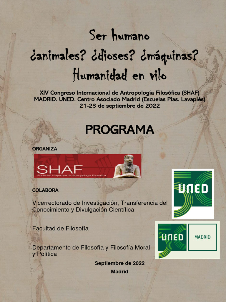 Programa SHAF Septiembre 2022 | PDF | café | Madrid