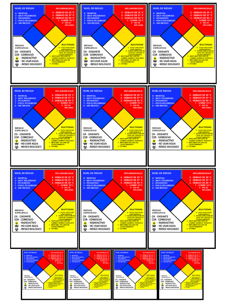 Rombos NFPA Cant 10 | PDF