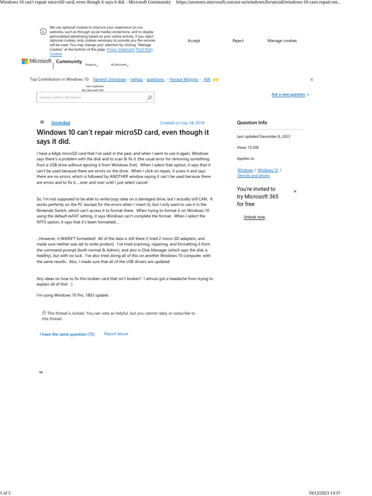 Repair SD Cars Windows | PDF