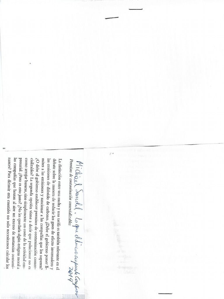 Sandel 2014 - Incentivos | PDF