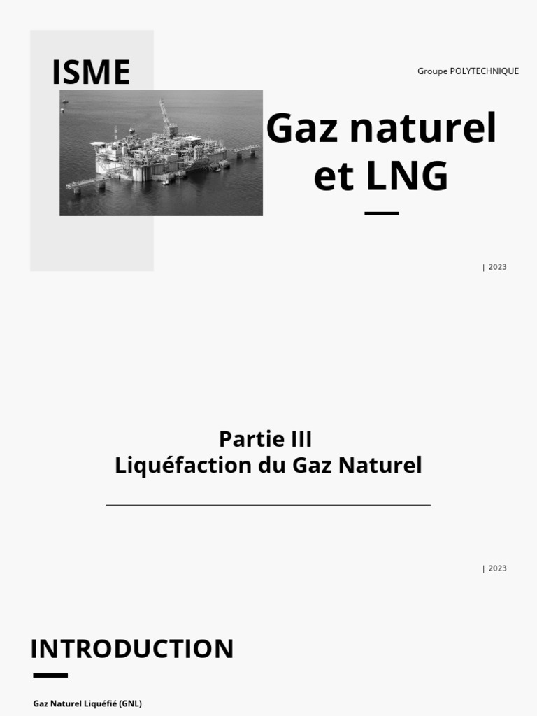 Liquéfaction du Gaz Naturel et GNL | PDF | Gaz naturel liquéfié | Gaz ...
