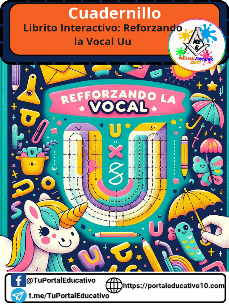 Librito Interactivo Reforzando La Vocal Uu Portaleducativo10 | PDF
