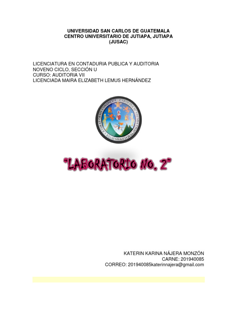 Laboratorio 2 Licda Maira | PDF