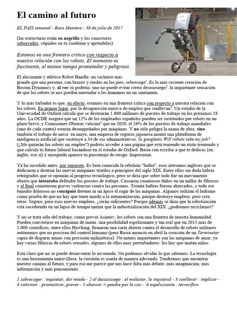 El Camino Al Futuro CE Elev | PDF