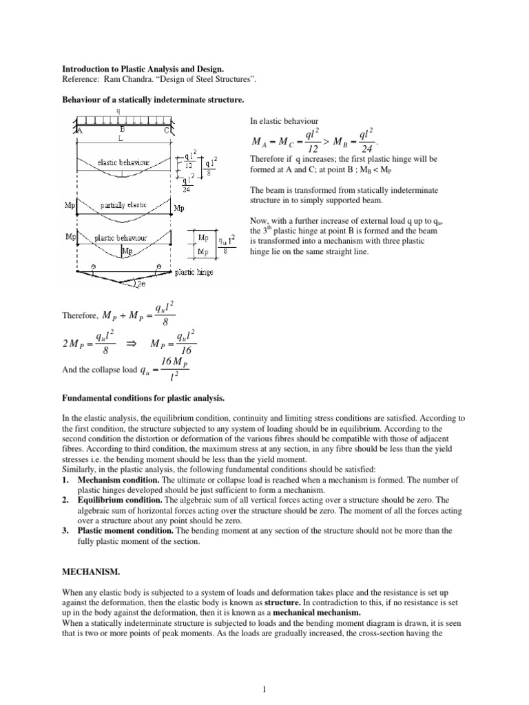 Plastic analysis | PDF