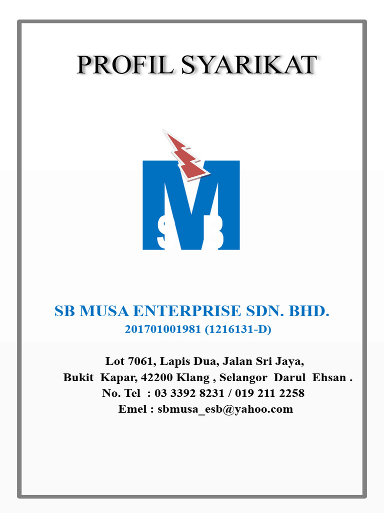 Profail SB Musa Ent SDN BHD g3 | PDF