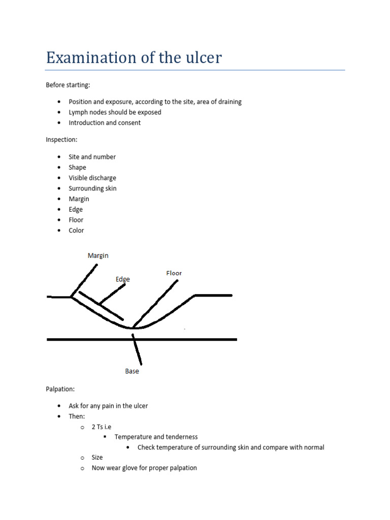 Examination of The Ulcer | PDF