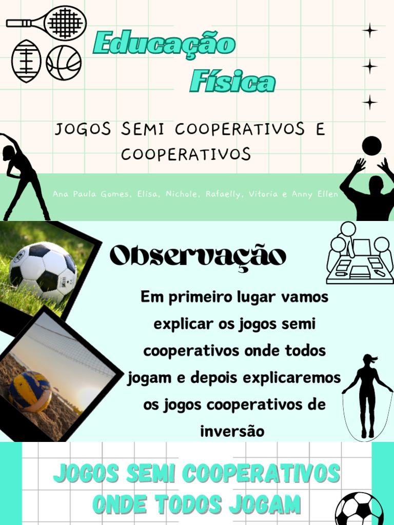 Jogos Cooperativos na Educação Física | PDF