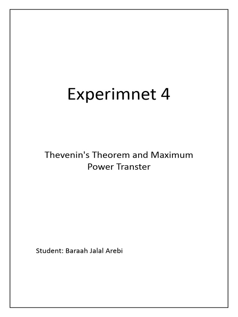 Experimnet 4 | PDF