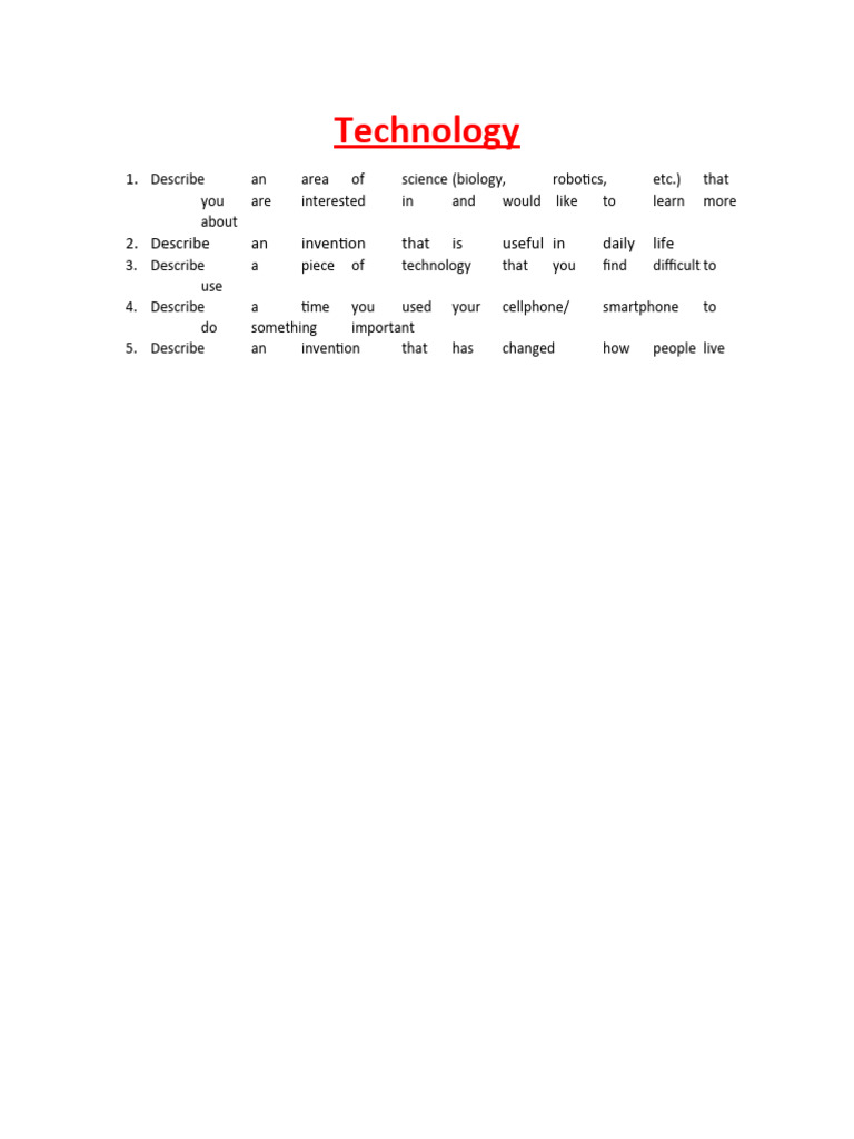 Exploring Robotics and Daily Tech Use | PDF | Computers