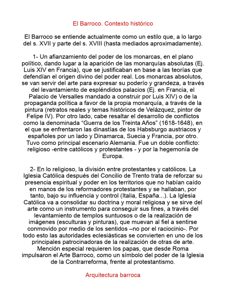 El Barroco | PDF