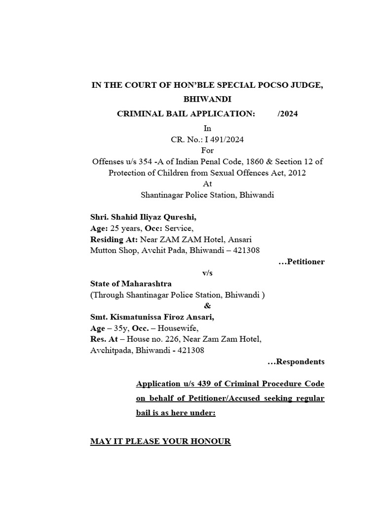 Pocso Bail | PDF