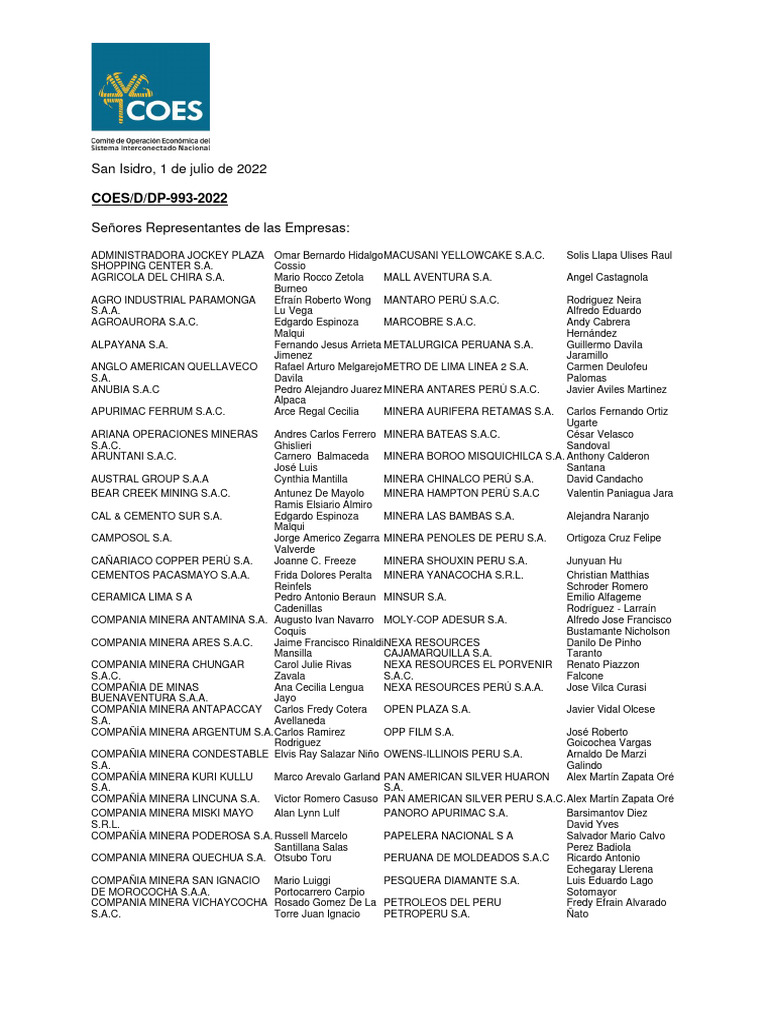 Coes D DP 993 2022 | PDF