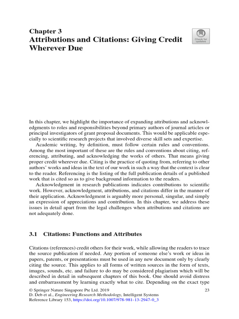 Attribution and Citation | Download Free PDF | Citation | Plagiarism