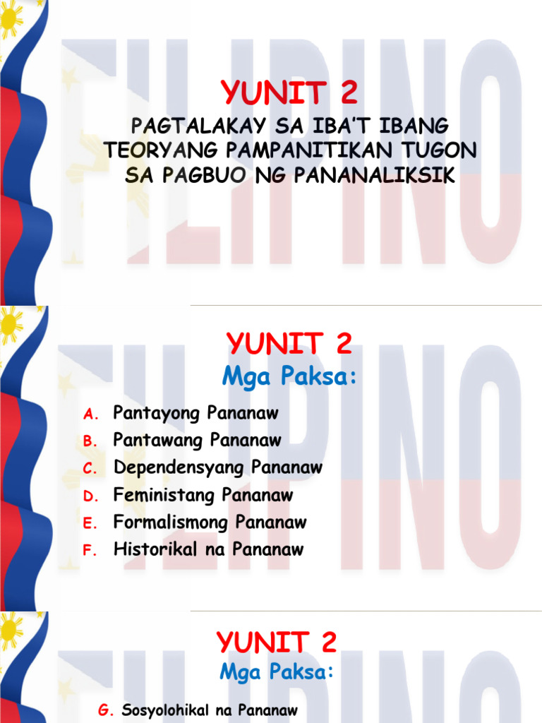 Yunit 2 Fildis | PDF