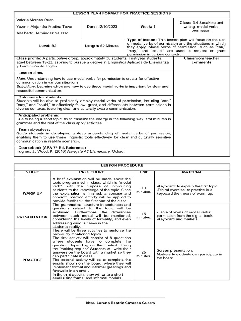 Lesson Plans (9) | PDF
