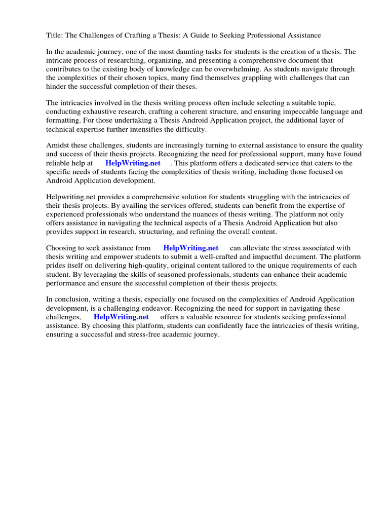 Thesis Android Application PDF | PDF | Android (Operating System) | Thesis