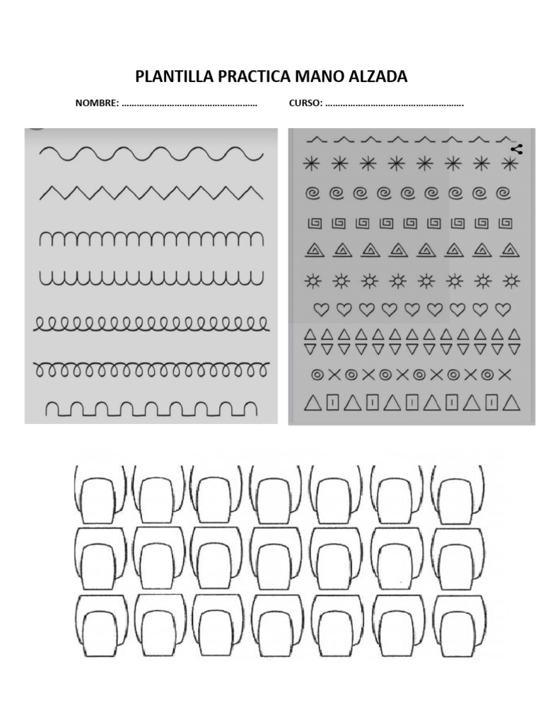 Plantilla Practica Mano Alzada | PDF