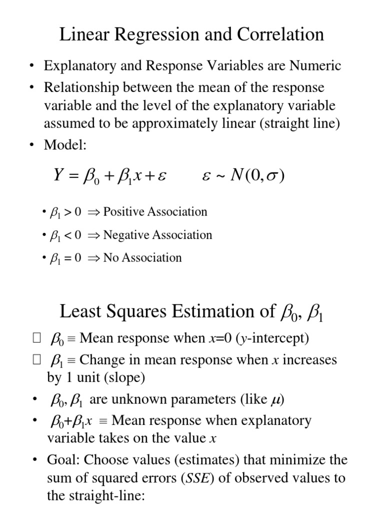 Lin Reg | PDF | Errors And Residuals | Correlation And Dependence