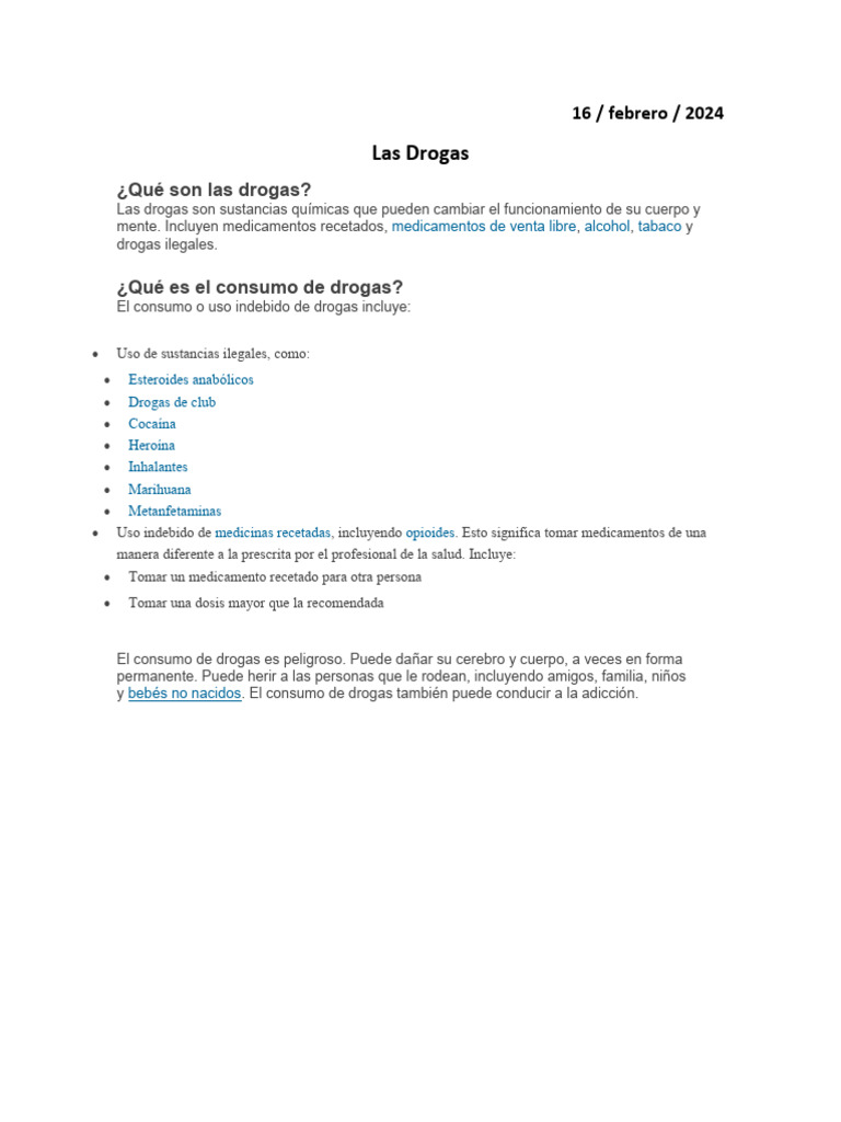 Vive Sin Drogas | PDF | La dependencia de sustancias | Drogas