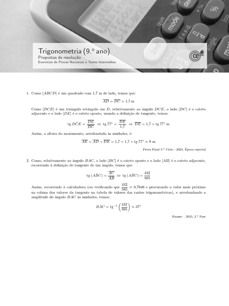 Trigonometria Resol | PDF