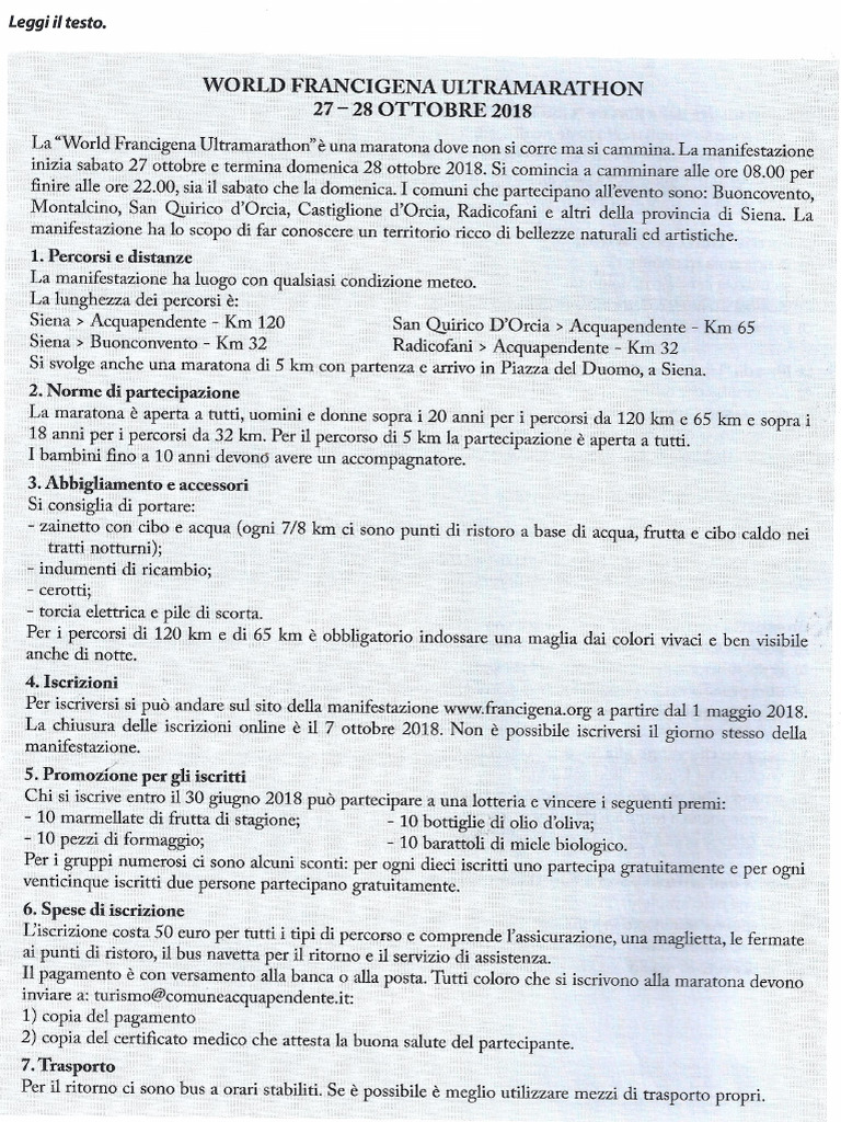 Lettura Di Comprensione | PDF