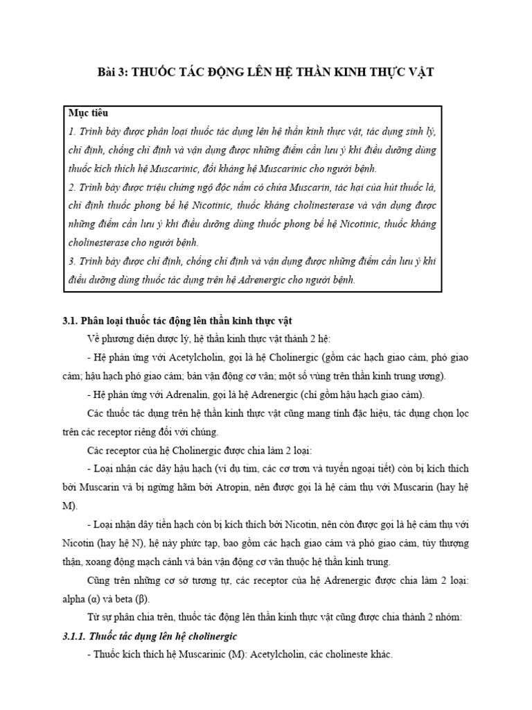 Thuoc Tac Dong Len He TKTV | PDF