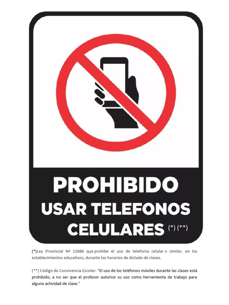 Prohibido usar celular | PDF