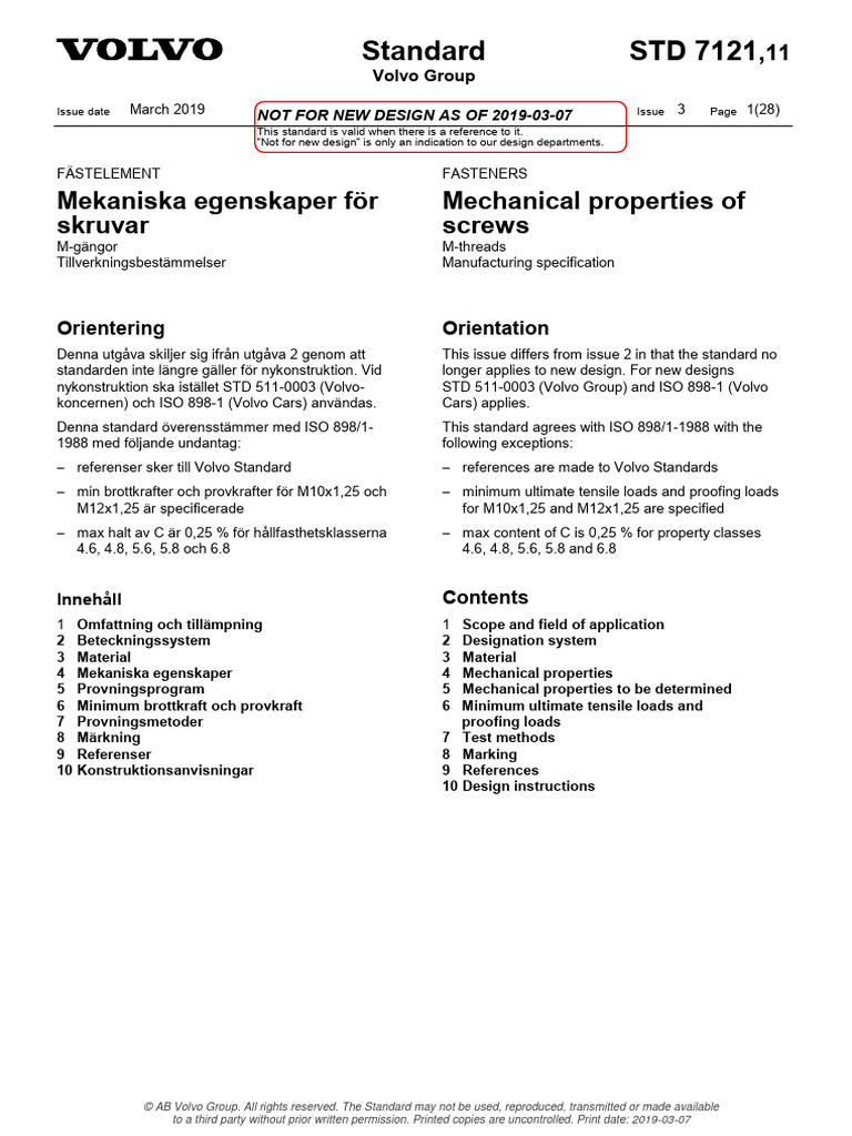 Standard STD 7121: Orientering Orientation | PDF